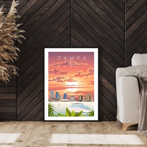 Tampa Travel Poster , Florida Print - Etsy