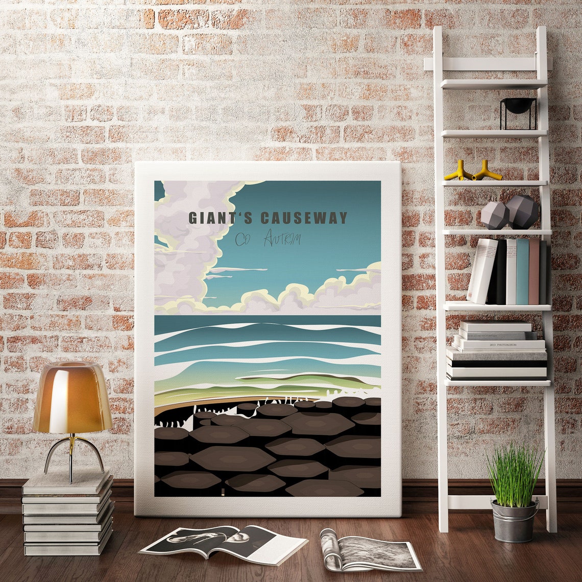 Giants Causeway Travel Print Northern Ireland Poster - Etsy