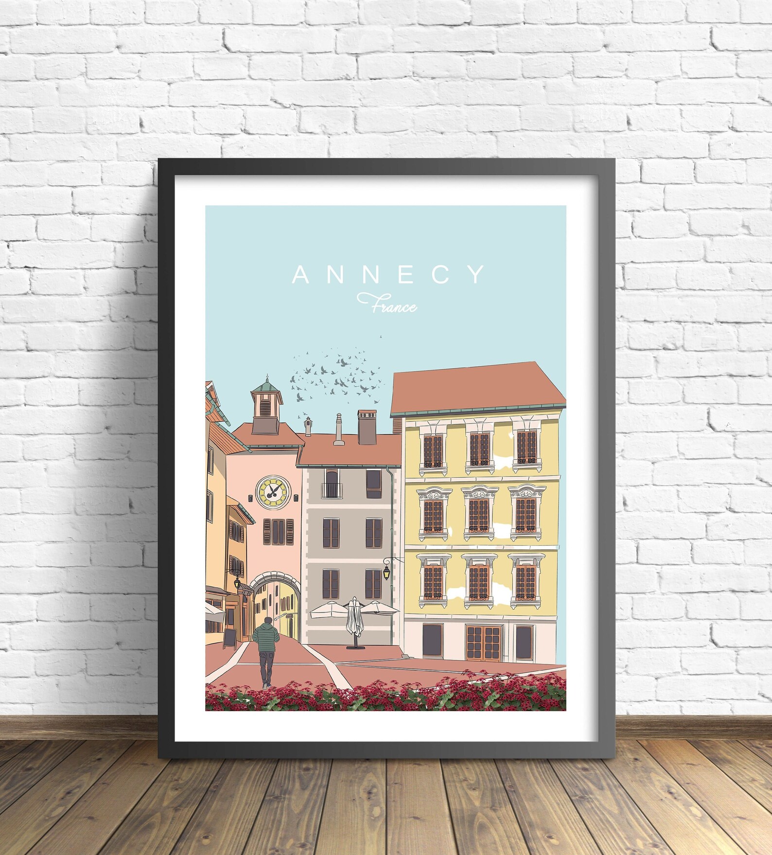 Annecy Travel Poster | France Print - Etsy