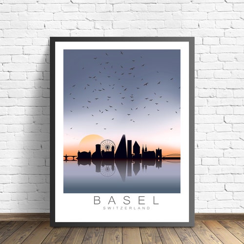 Basel Switzerland Travel Poster Print / Basel Vintage - Etsy