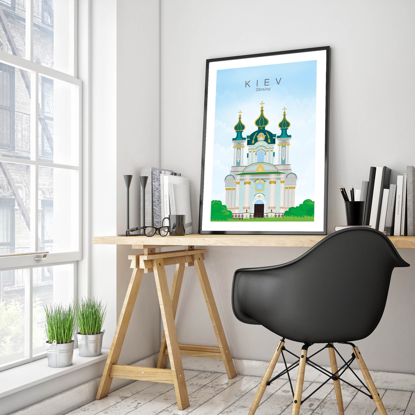 Kiev Travel Poster Ukraine Print - Etsy