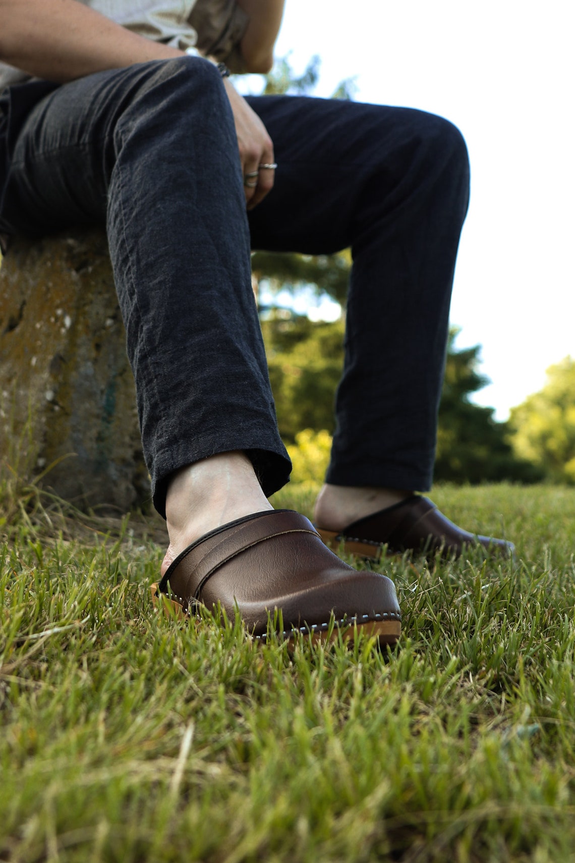 New Swedish Wooden Clogs / Natural and Eco Handmade Clogs / - Etsy