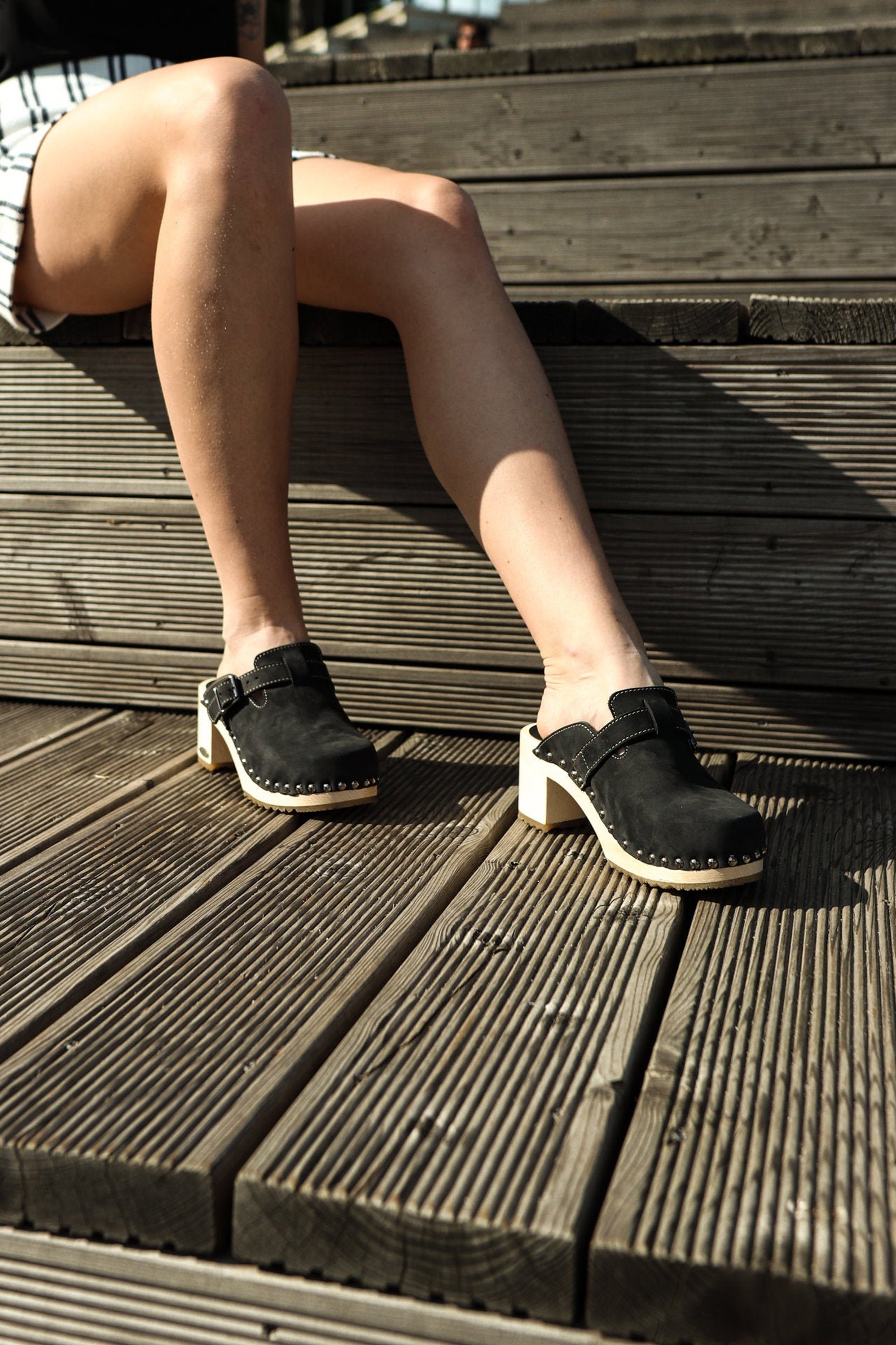 New Elegant Wooden Clogs / Natural and Eco Handmade Clogs / Moccasins ...