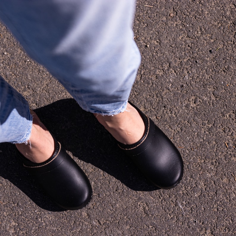 Medical Staff Clogs - Classic White, High Quality Leather, Linden Wood ...