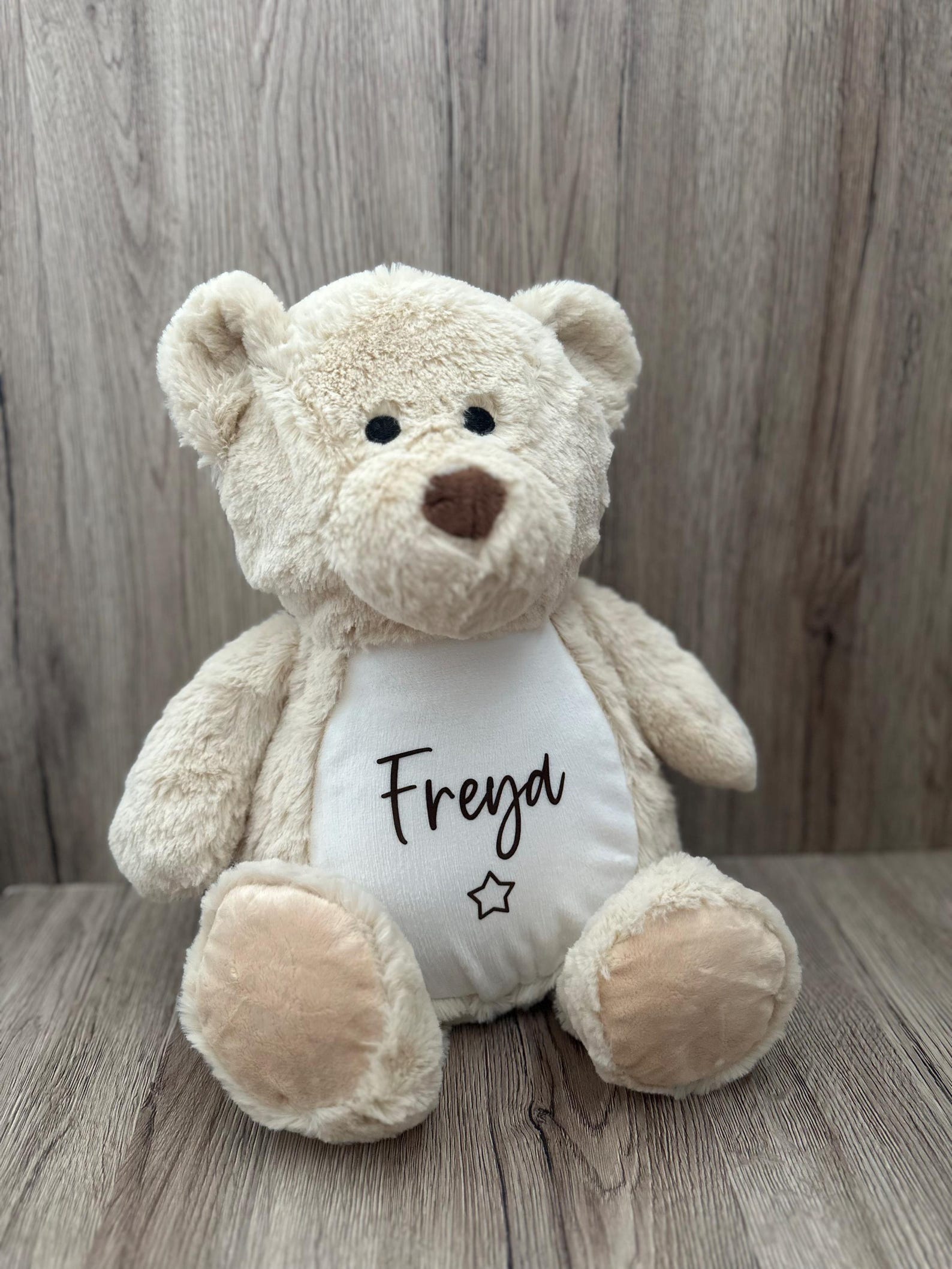 Personalised Plush Teddy Bear: Custom Name Baby Keepsake - Etsy