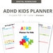 Printable ADHD Planner for Kids, Digital ADHD Resources Journal ...
