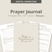 Printable Prayer Journal, Digital Bible Study Template, Christian ...