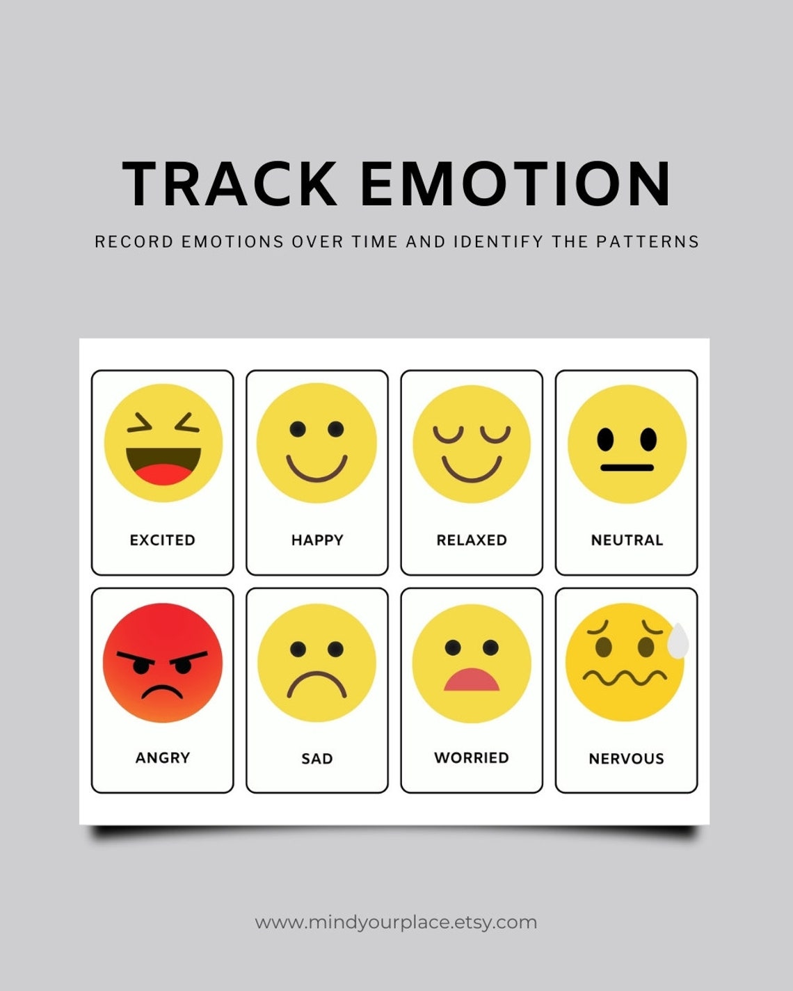 Printable Emotion Cards for Adults, Feeling Flash Cards, Therapy Tools ...