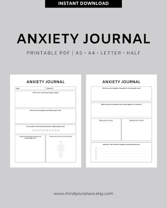 Anti Anxiety Worksheets