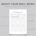 Digital Daily Wellness Journal, Printable Daily Goal Planner, Self Care ...