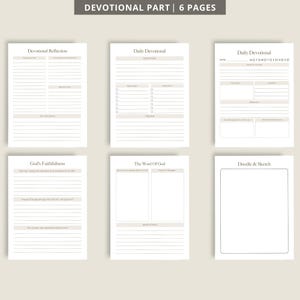 Printable Prayer Journal, Digital Bible Study Template, Christian ...