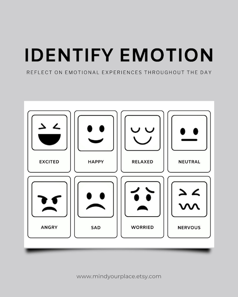 Printable Emotion Cards for Adults, Feeling Flash Cards, Therapy Tools ...