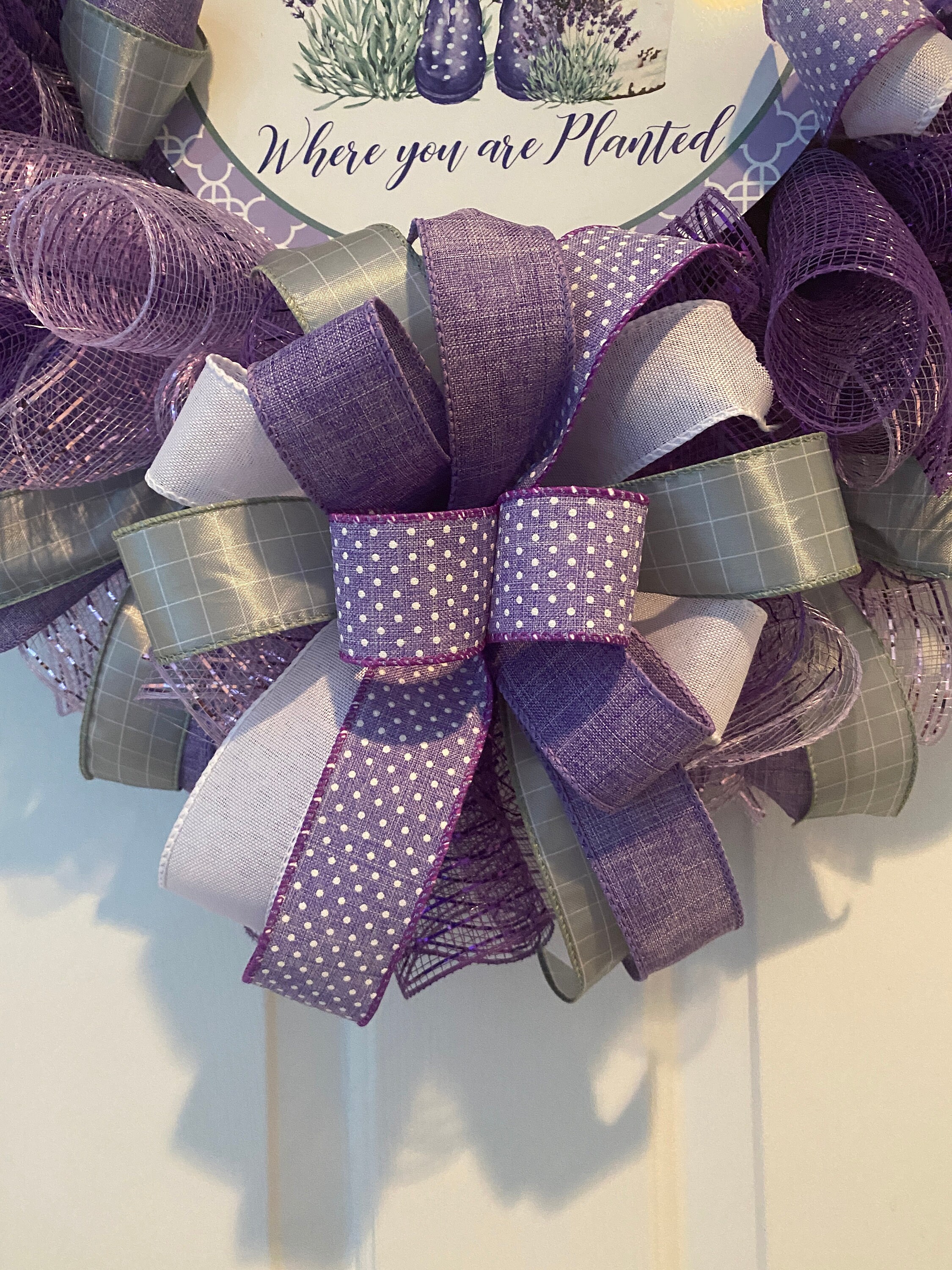 Square Wreath Bloom Where You Are Planted - Etsy