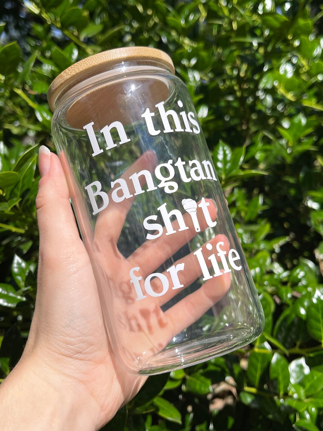 BTS Glass Cup | Bts Gift | Bts Merch | Bts Aesthetic | Army Gifts ...