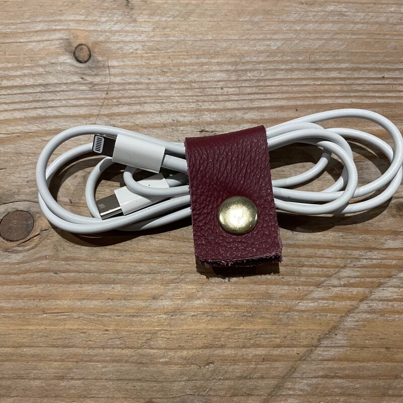 Leather Cable Holder - Etsy