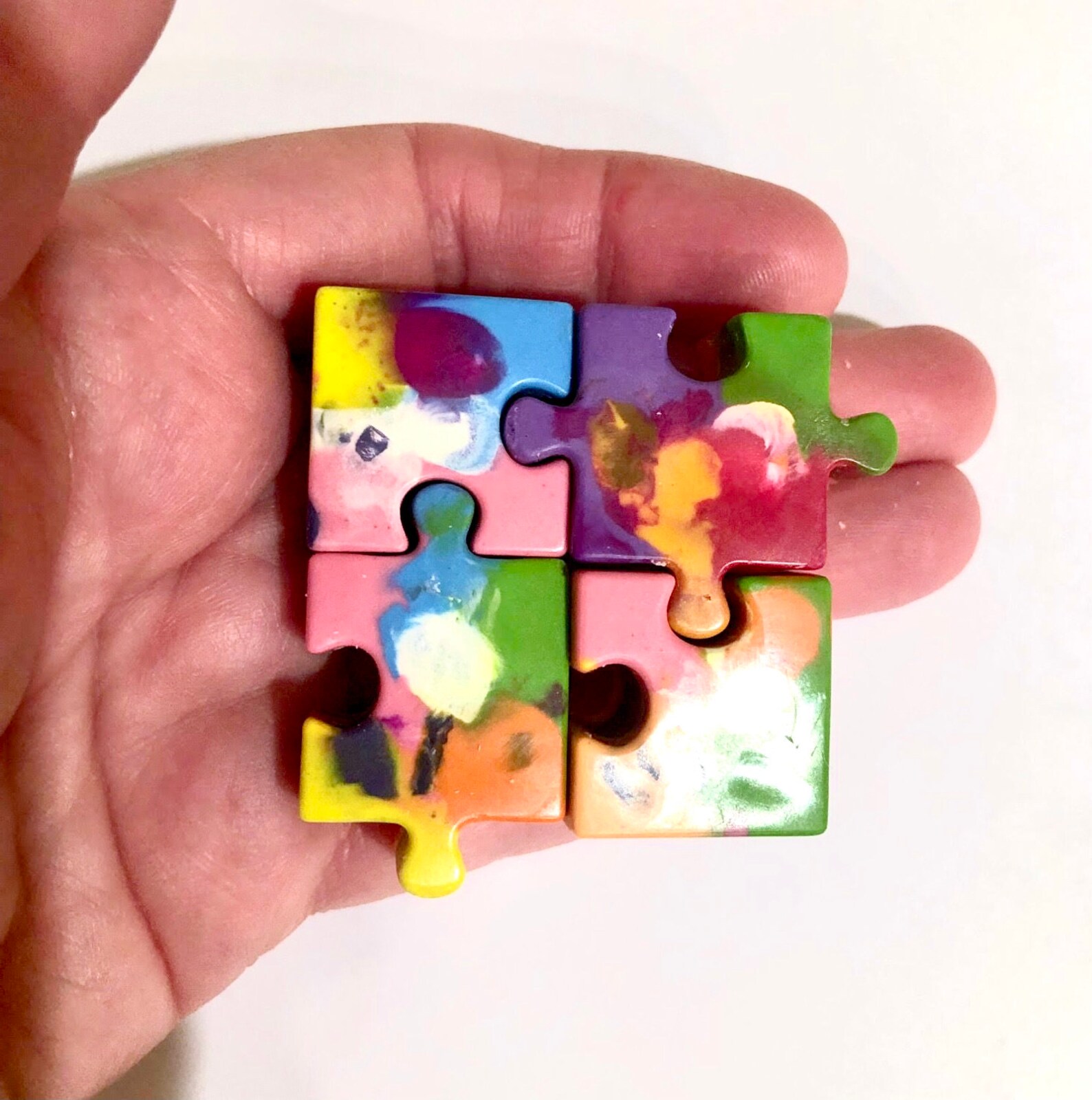 Puzzle Crayons 3 Count. Personalized Kids Crayons. Party - Etsy