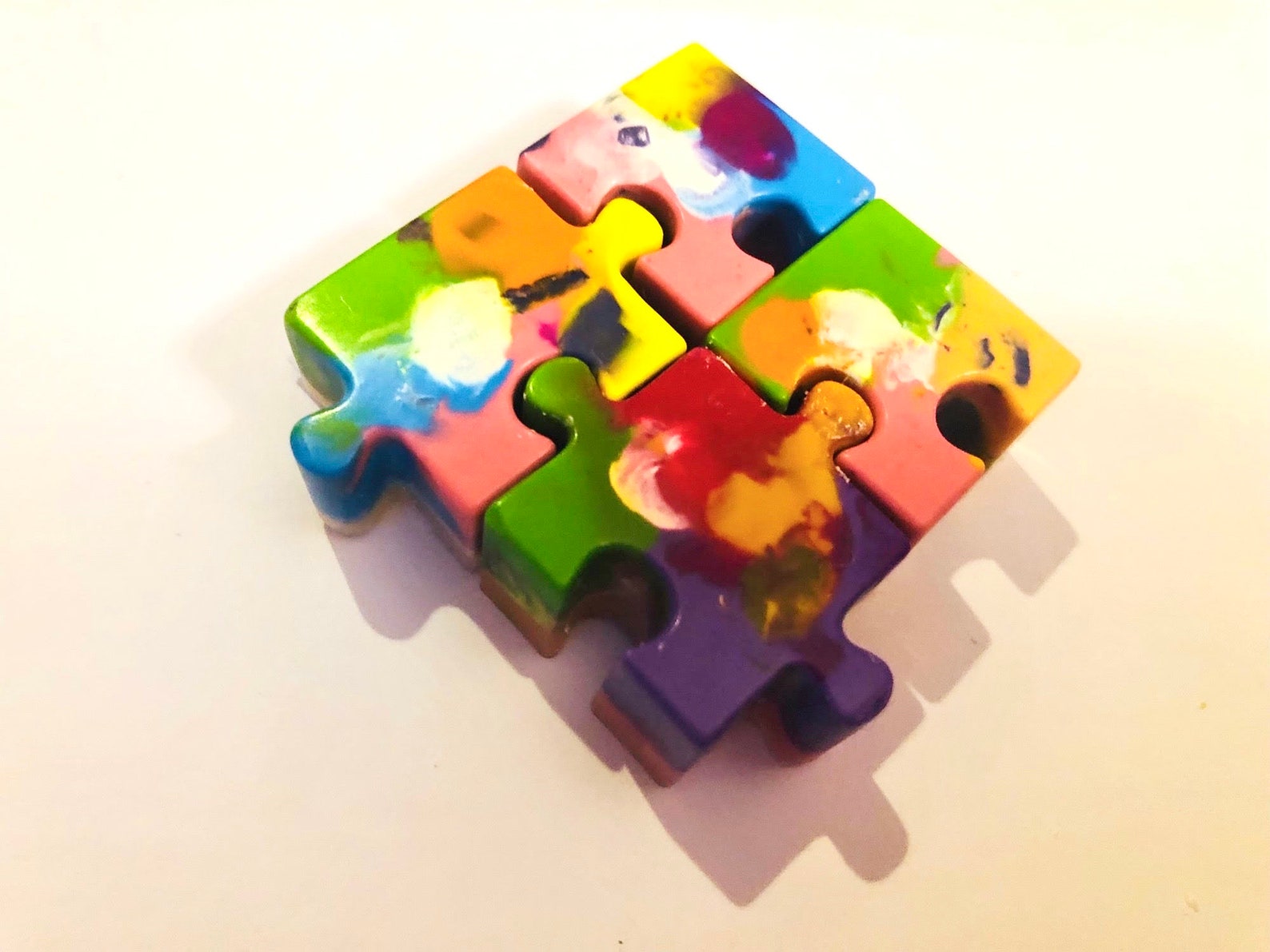 Puzzle Crayons 3 Count. Personalized Kids Crayons. Party - Etsy