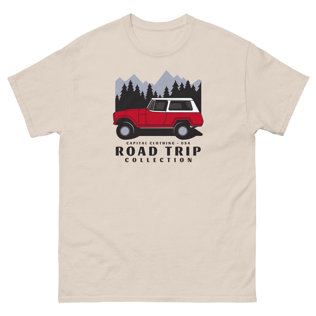 Capital Clothing USA Road Trip Collection Mens Short Sleeve Shirt | Red ...