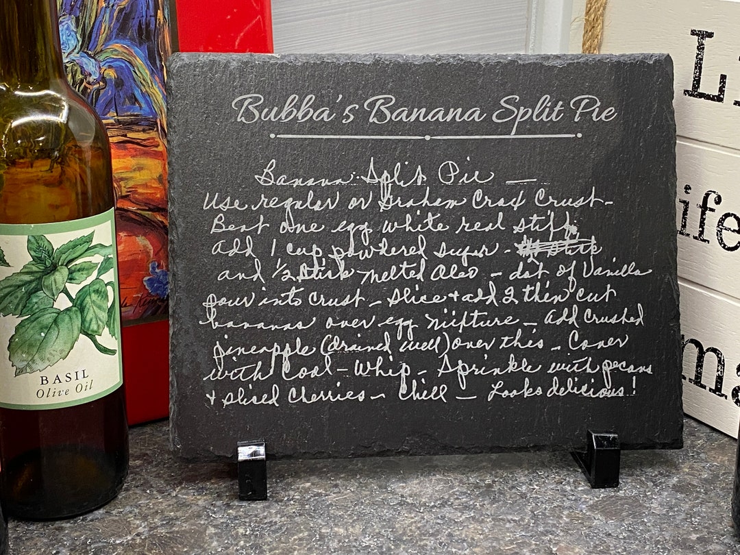 Personalized Slate Recipe Cutting Board, Custom Slate Sign for Mom ...