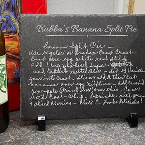 Personalized Slate Recipe Cutting Board, Custom Slate Sign for Mom ...