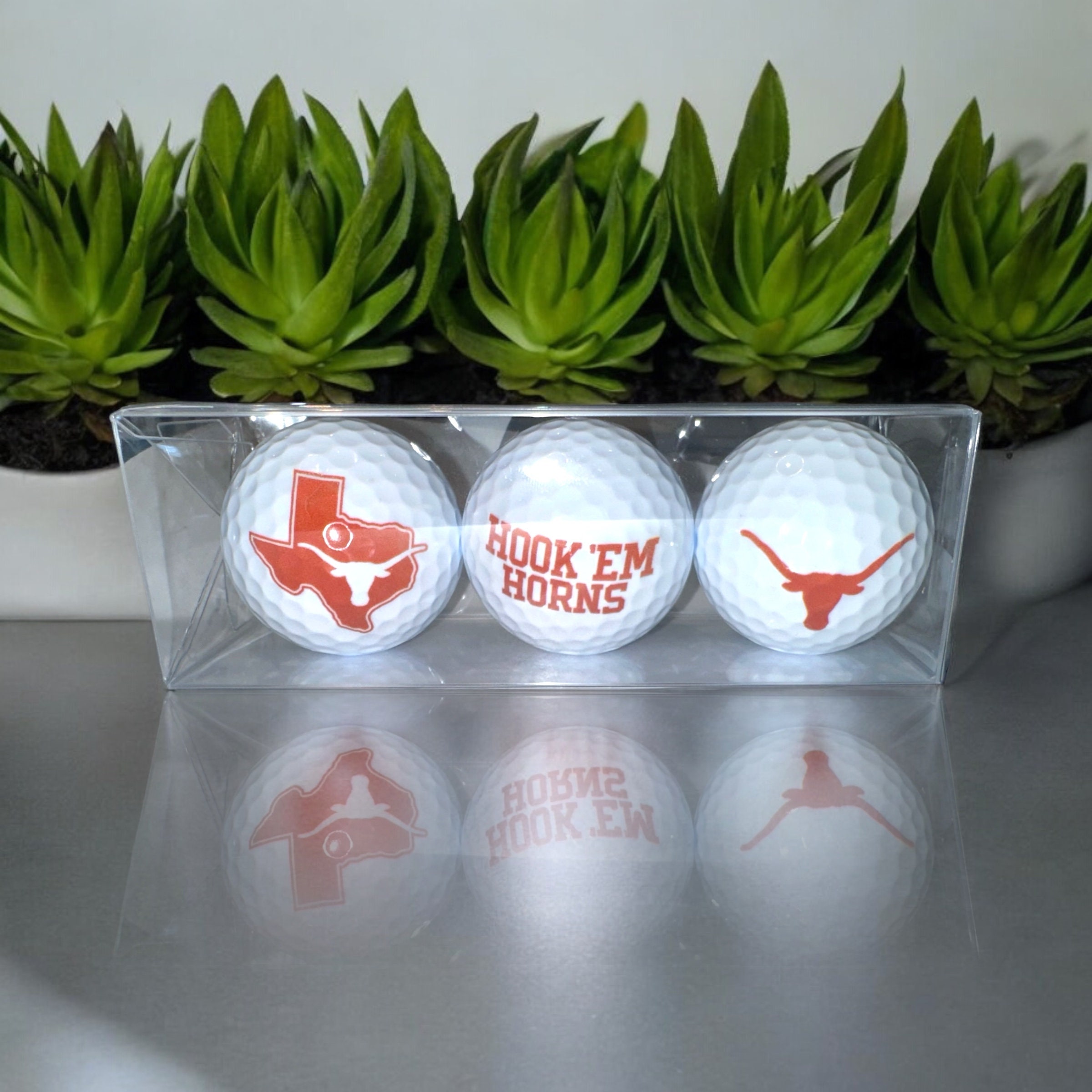 Custom UV Printed University of Texas Golf Balls, Longhorn Fan ...