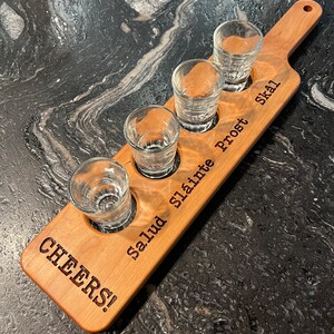 Shot Flight Board, Tequila Flight Board, Shot Tray, Fathers Day Gift ...