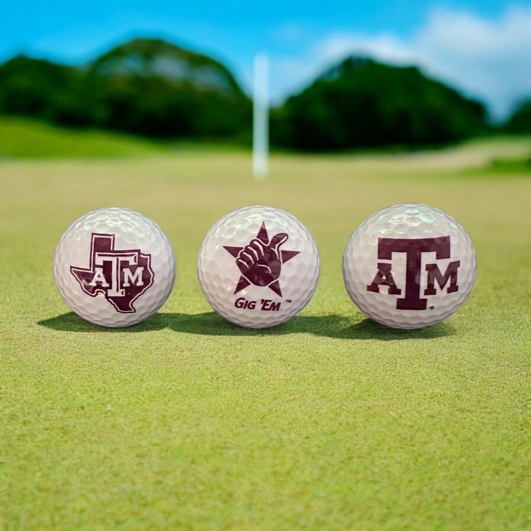 Custom UV Printed Texas A&M Golf Balls, Aggie Fan, Graduation Gift ...