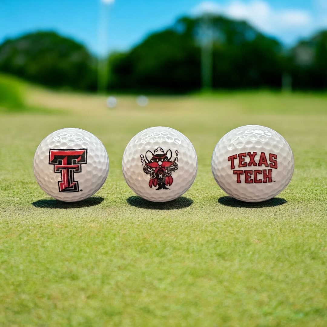 Custom UV Printed Texas Tech Golf Balls, Red Raider Fan, Graduation ...