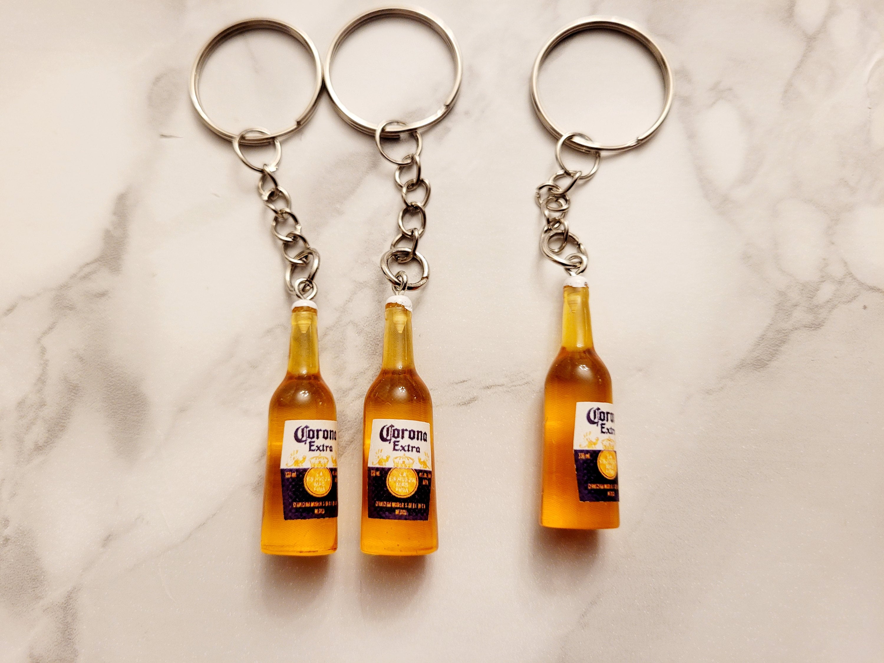 Cute Mini Beer Keychain Alcohol Bottle Keychain - Etsy