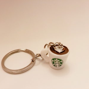 Cute Mini Keychain - Starbucks Keychain - Coffee Keychain - Coffee Mug ...