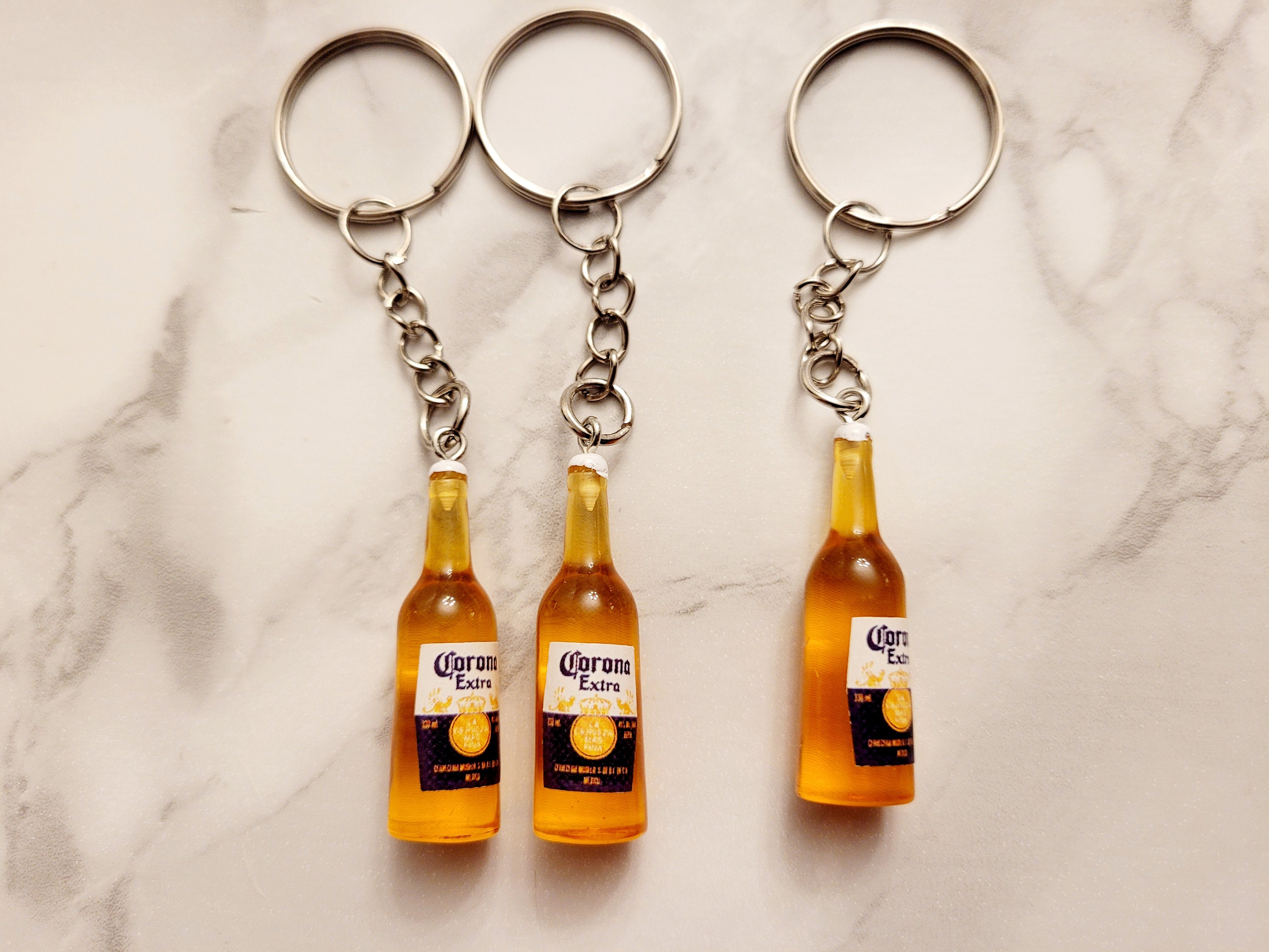 Cute Mini Beer Keychain Alcohol Bottle Keychain - Etsy