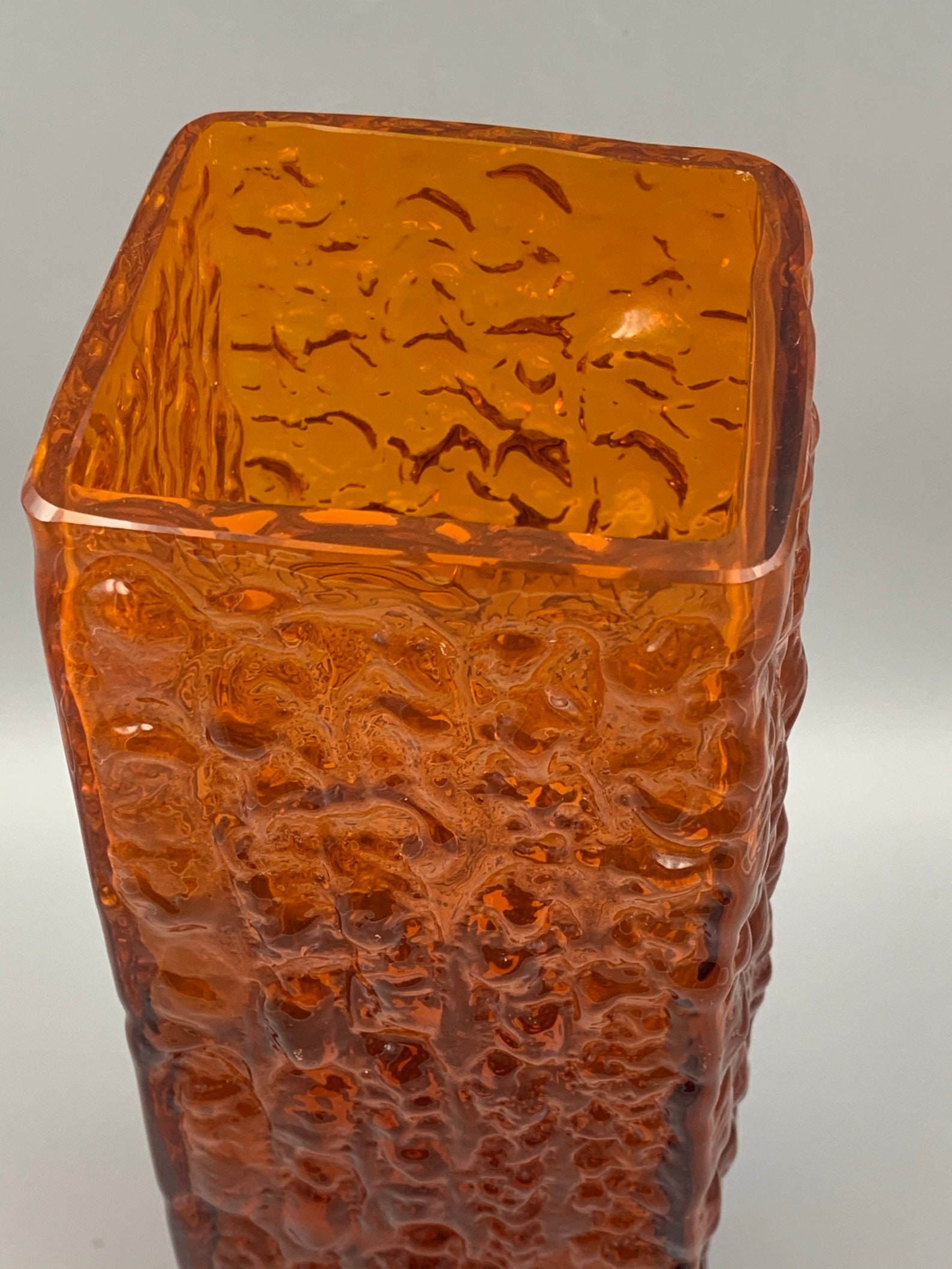 Brutalist SKLO Union Glass Vase by Vladislav Urban - Czechoslovakia ...