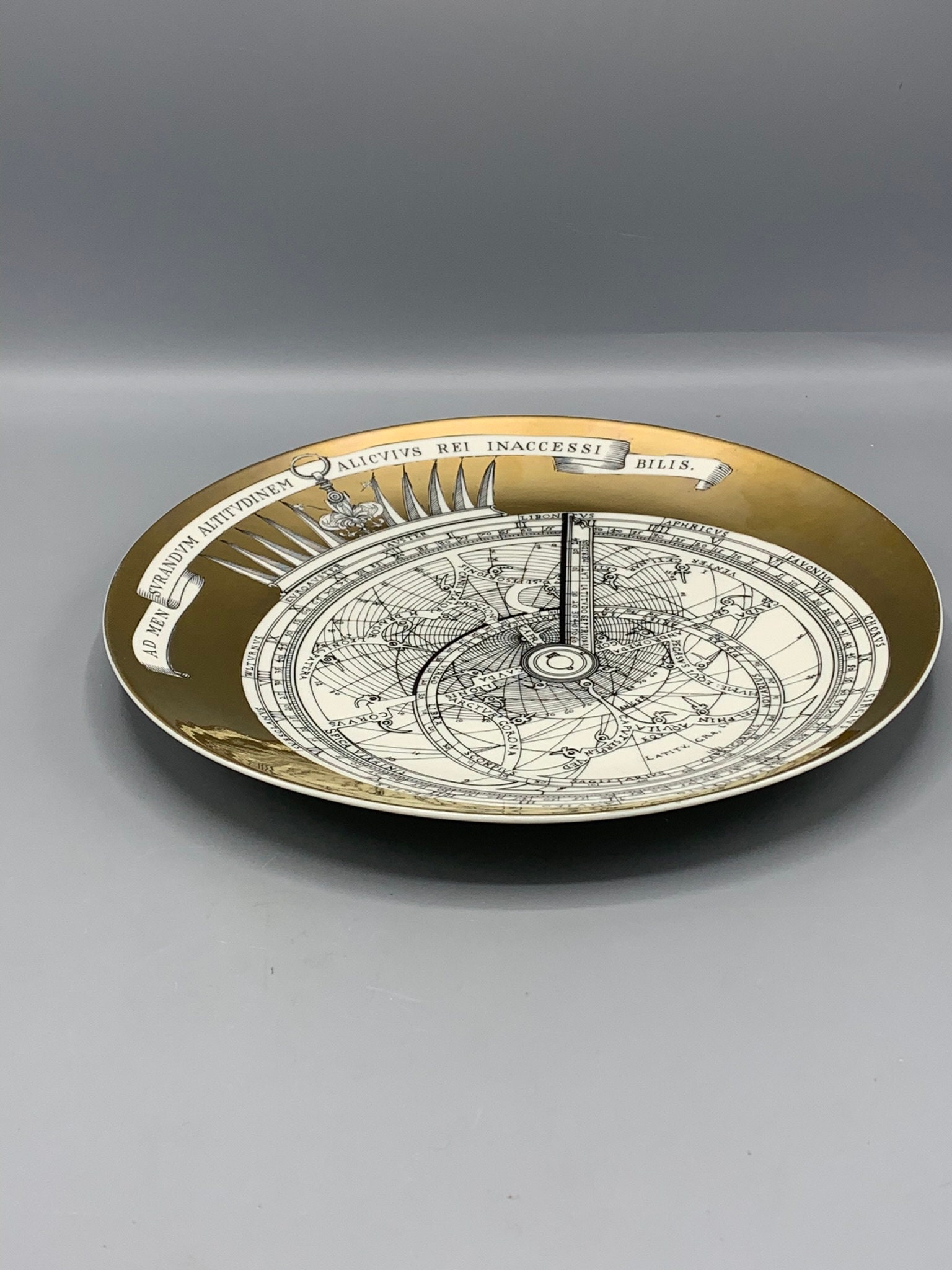 Pierro Fornasetti Astro Labio Plate Nr. 1, 1965, Italy. Rare and ...