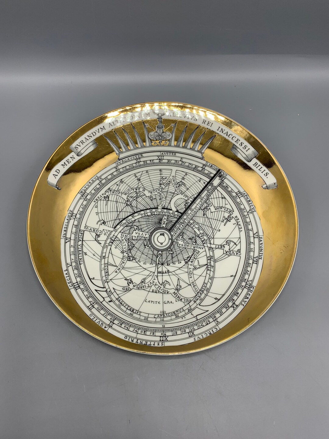 Pierro Fornasetti Astro Labio Plate Nr. 1, 1965, Italy. Rare and ...