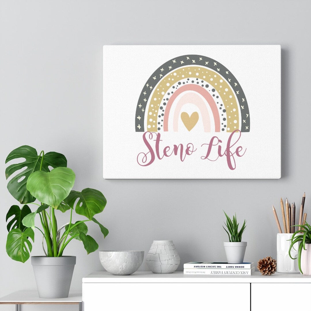 Steno Life. Canvas Gallery Wraps, Stenographer, Court Reporter, Steno ...