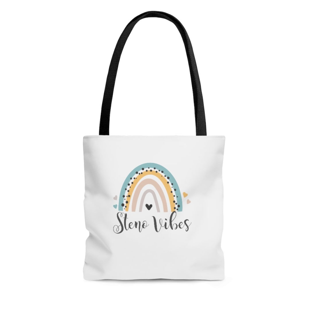 Steno Vibes Tote Bag, Steno Student, Court Reporter, Stenographer ...