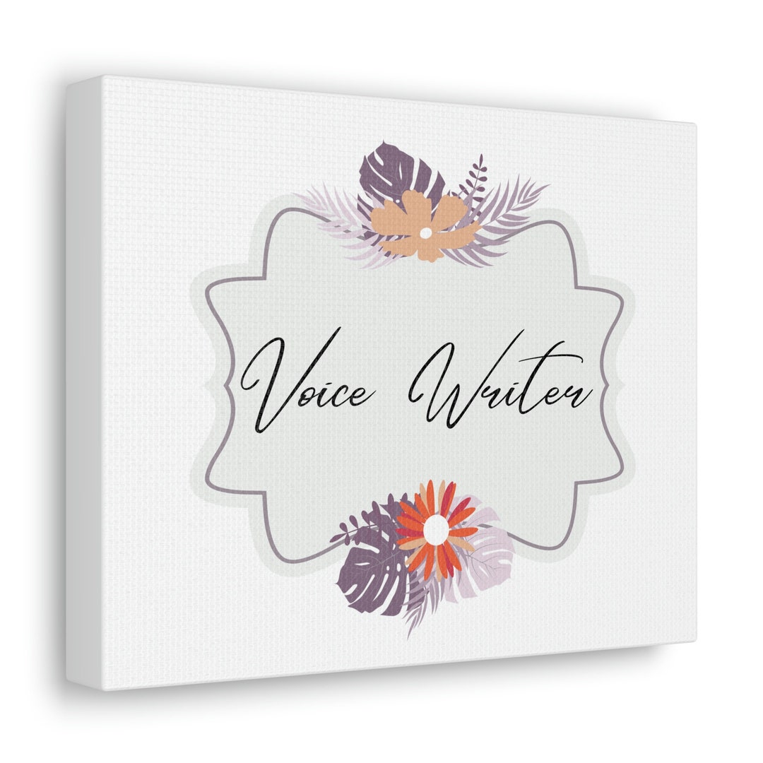 Voice Writer Canvas, Captioner, Court Reporter - Etsy