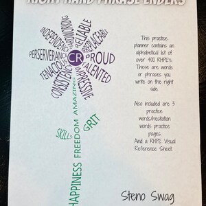 Right-hand Phrase Enders, Court Reporter Student, Steno School, Steno ...