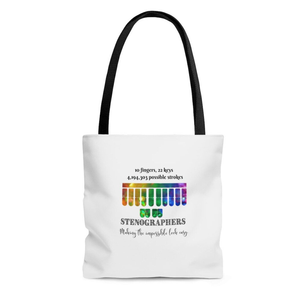 Stenographers Make It Look Easy Tote Bag, Steno Student, Court Reporter ...