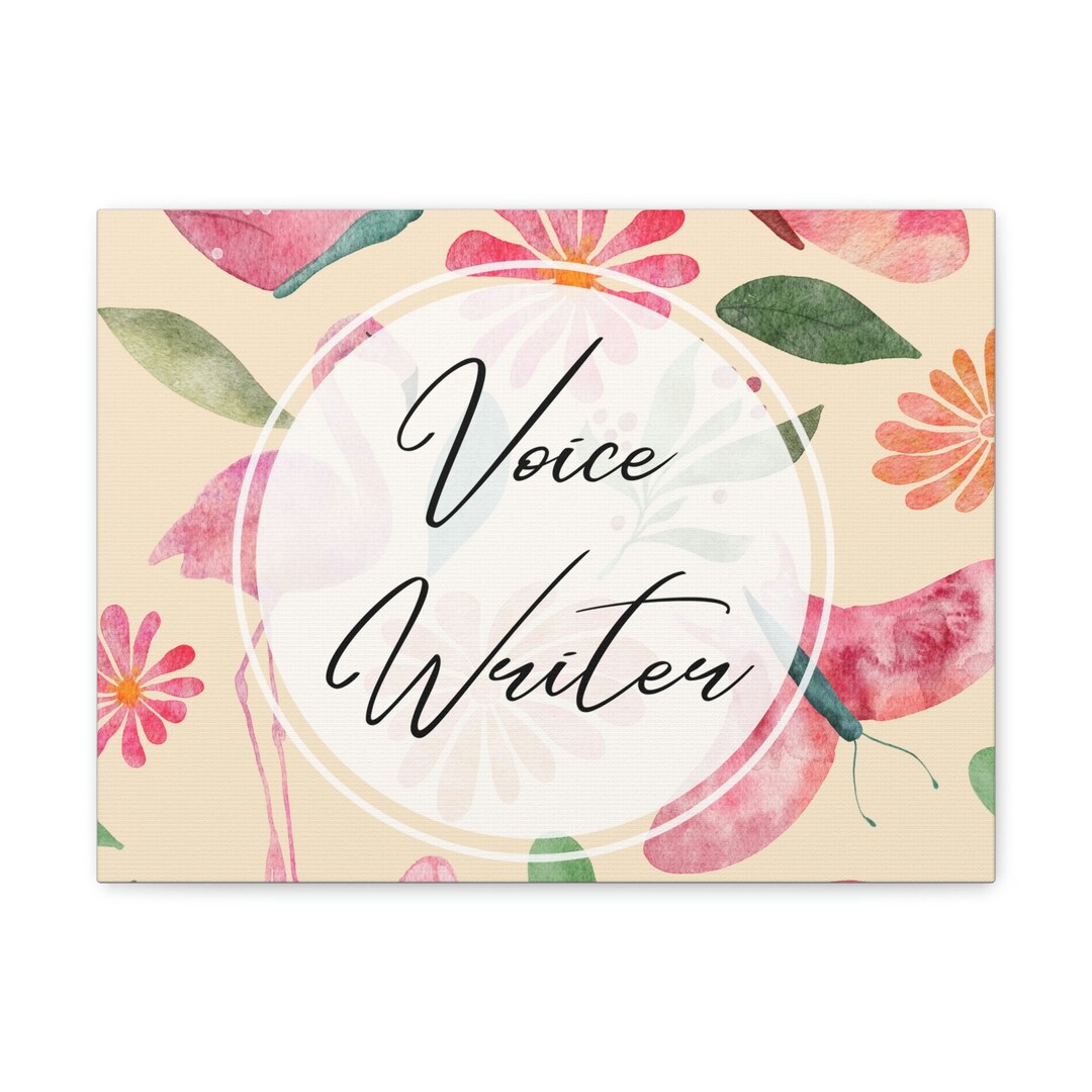 Voice Writer Canvas Gallery Wraps, Captioner - Etsy