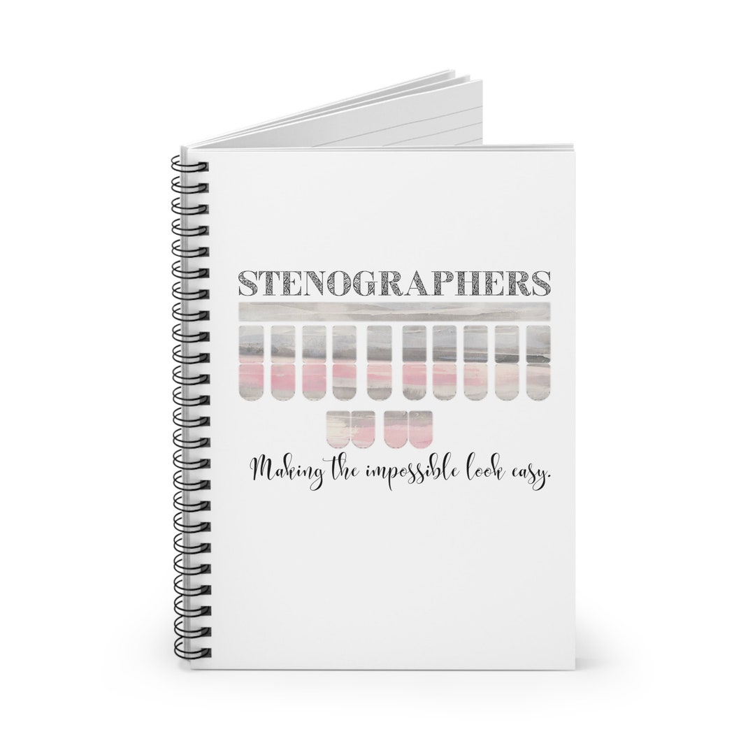 Stenographers. Making the Impossible Look Easy. Spiral Notebook - Ruled Line - Etsy