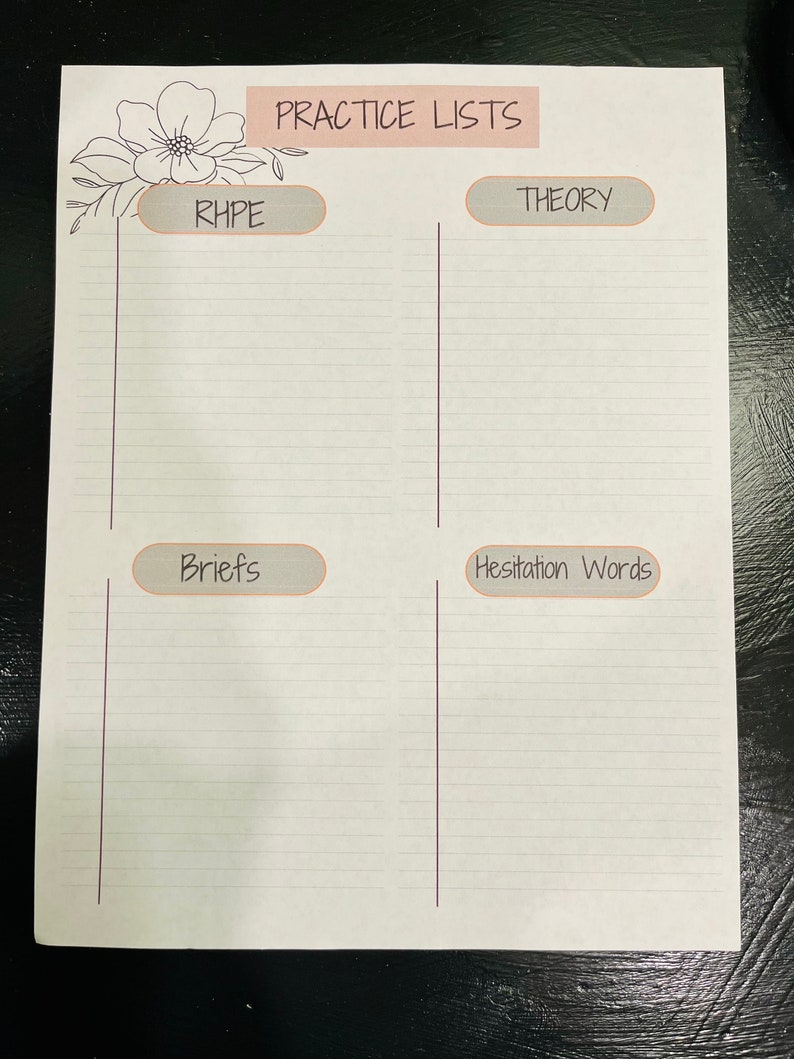 Printable Steno Student Planner Pages, Court Reporter, Captioner, Steno ...