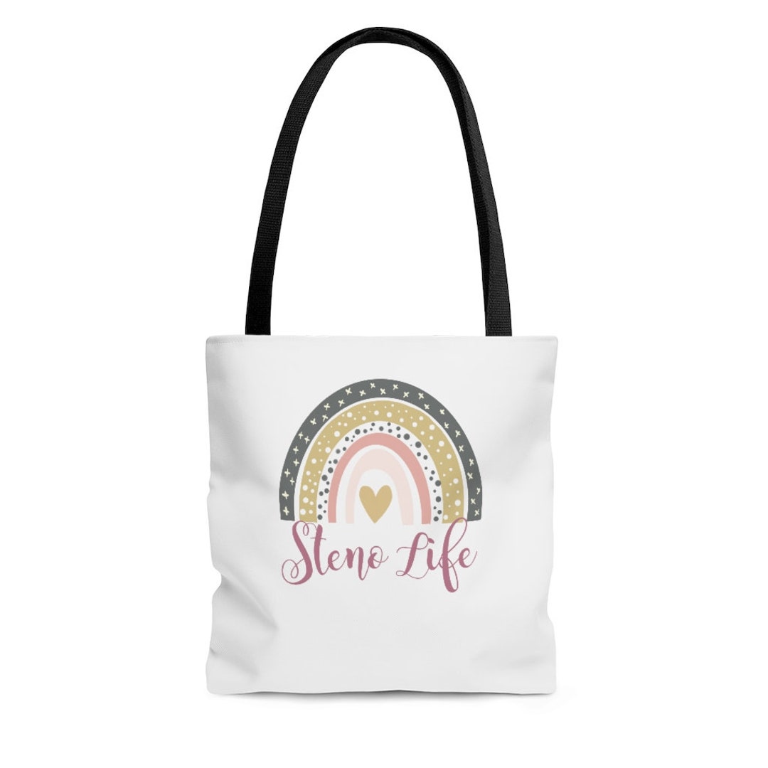 Steno Life Tote Bag, Court Reporter, Steno Student, Captioner ...