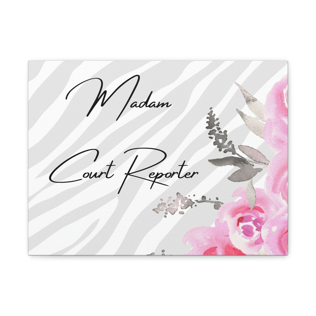 Madam Court Reporter Canvas Gallery Wraps - Etsy