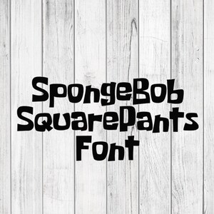 Spongebob Squarepants Font TTF Instant Download | Etsy