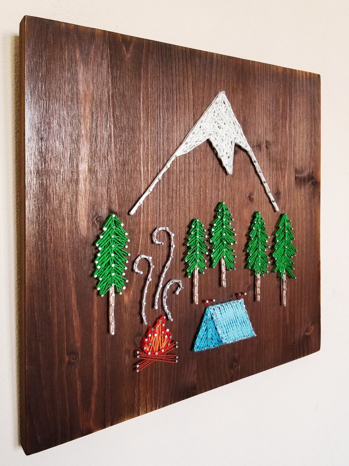 Happy Camper Sign String Art Camping Signs Camper Vintage | Etsy