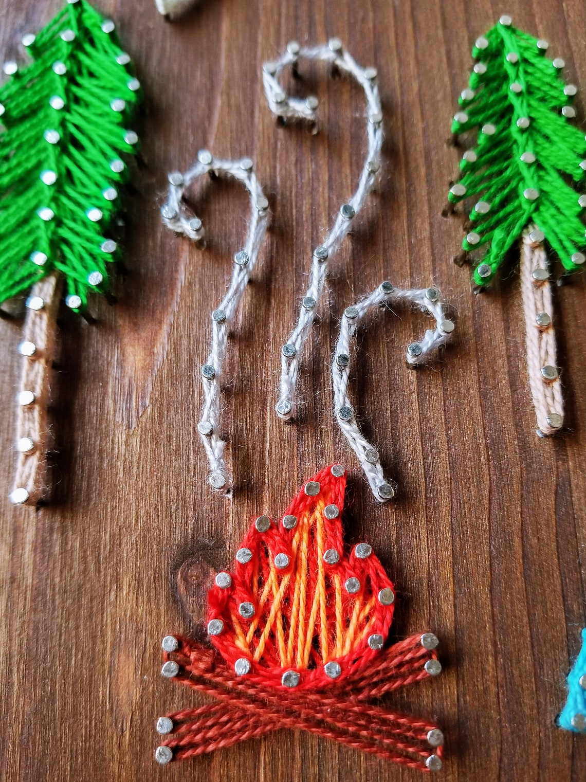 Happy Camper Sign String Art Camping Signs Camper Vintage | Etsy