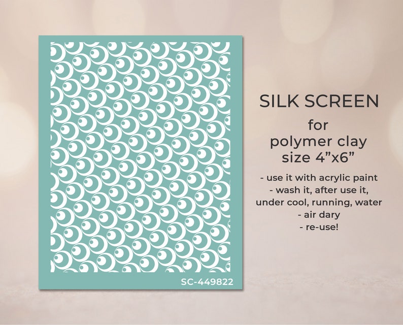 CLAYPARADE Silk Screen SC-449822 - 90's Silk Screen for Polymer Clay - Etsy