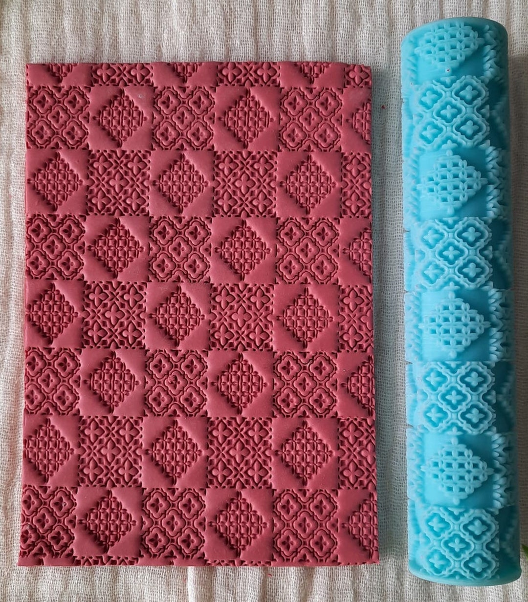 Texture Roller Polymer Clay Tool Texture Clay Cutter Matt Roller ...