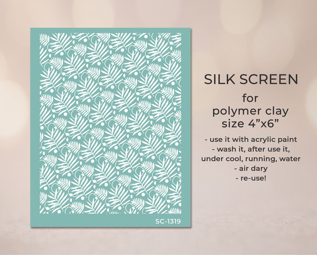 Silk Screen for Polymer Clay Silk Screen Polymer Clay Silkscreen ...